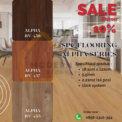 Jual SPC Flooring Tebal 5,5mm alpha series 2,21m2/box / spc lantai rumah - Jakarta Timur ...