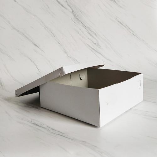 Jual Dus Putih Polos Kemasan Makanan Ringan Box Parcel Ukuran 25x25x8cm ...