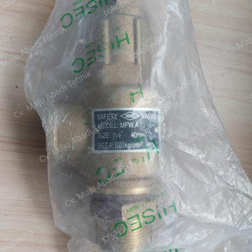 Jual SAFETY VALVE SCREW HISEC 11/2" INCH DN 40MM 10KG/CM2/BAR - Jakarta ...