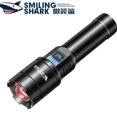 Jual Senter Led Smiling Shark Sd-5220 M80 - Cahaya Super Terang New ...