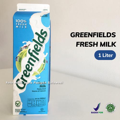 Jual GREENFIELDS FRESH MILK 1 Liter | Susu Segar Greenfield 1000 ml 1L ...