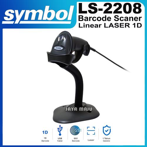 Jual BARCODE SCANNER LASER ZEBRA SYMBOL LS 2208/LS-2208/ LS2208 AUTO ...