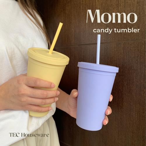 Promo 【TEC】MOMO Botol Minum Warna Warni Aesthetic Botol Minum Estetik ...