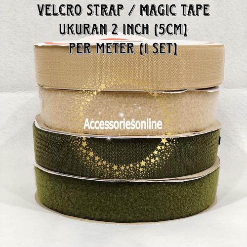Jual Velcro Strap / Magic Tape / Perekat Pengikat Kain 5cm 2” (Per ...