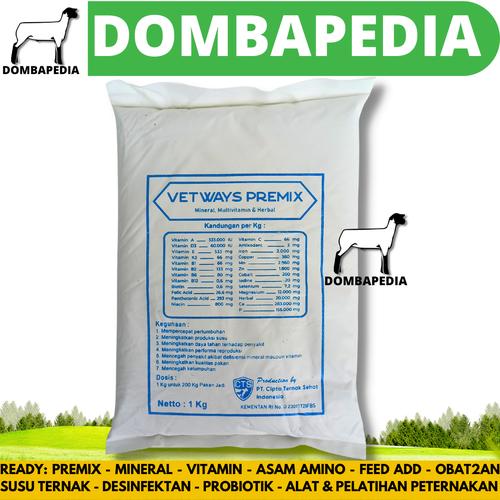 Jual VETWAYS PREMIX 1 KG Premix Mineral Multivitamin Sapi kambing Domba ...