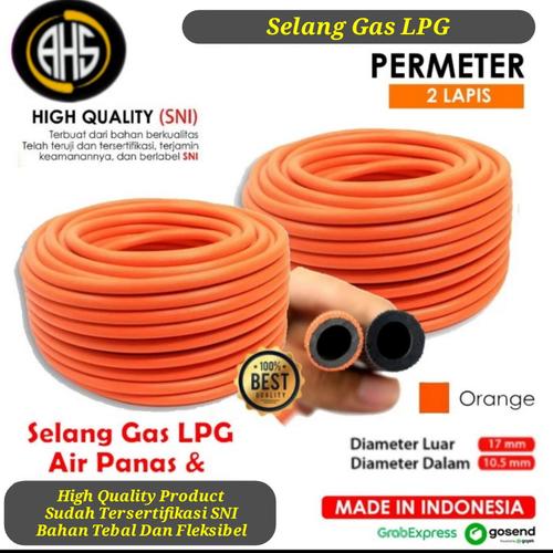 Jual Selang Gas LPG 2 Lapis Selang Kompor Regulator Meteran Tebal ...