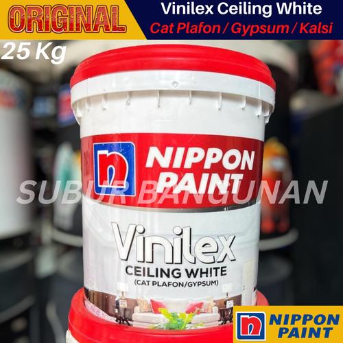 Jual Cat Plafon / Cat Gypsum Nippon Paint Vinilex Ceiling White 25 Kg ...
