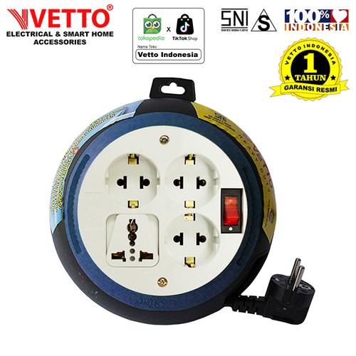 Promo VETTO Kabel Roll V8685/5M SW TB - Box Kabel 5 Meter SNI - Hijau ...
