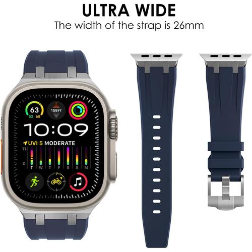 Promo Apple watch ultra strap sport silicone AP edition tali iwatch 45 ...