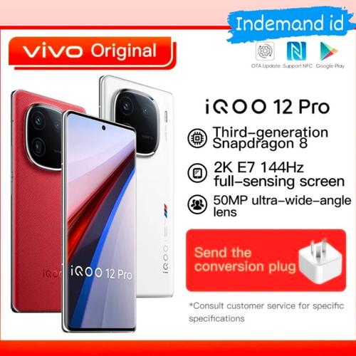Jual Vivo IQOO 12 Pro 5G 6.78 inch 5100mAh 120W 64MP Snapdragon 8 Gen 3 - Merah, 16GB / 512GB ...