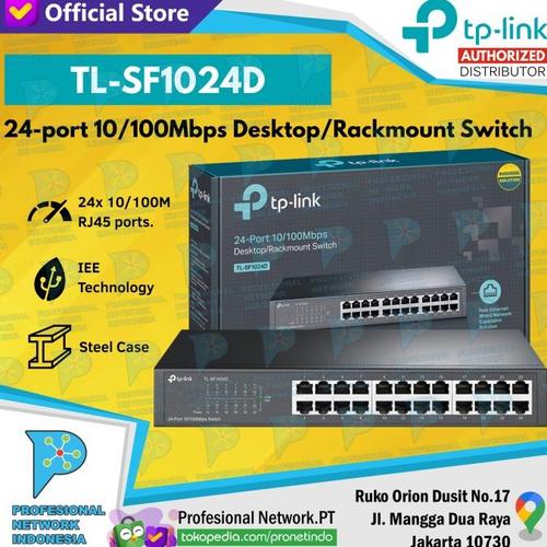 Jual Tp-Link Tl-Sf1024D 24-Port 10/100Mbps Rackmount Switch 24 Port ...