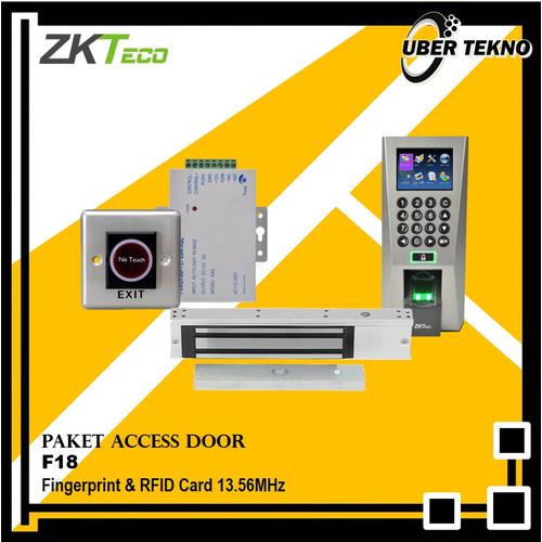 Jual Paket Access Control ZKTeco F18 Fingerprint RFID 13.56MHz ...