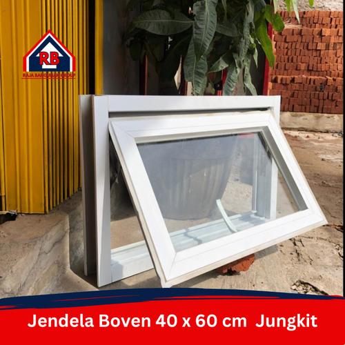 Jual Jendela Kaca Bening Boven Alumunium 60 x 40 cm Model Jungkit ...