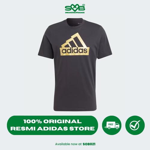 Jual Kaos Tangan Pendek Adidas Men Future Icons Metallic Black - II3468 ...
