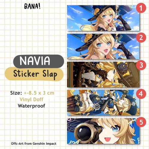 Jual Stiker Slap NAVIA Genshin Impact Waterproof | BANA - 7 - Kab ...