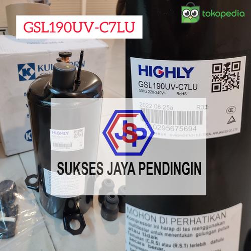 Jual Compressor Highly GSL190UV-C7LU R32 / Kompresor Highly GSL190UV ...
