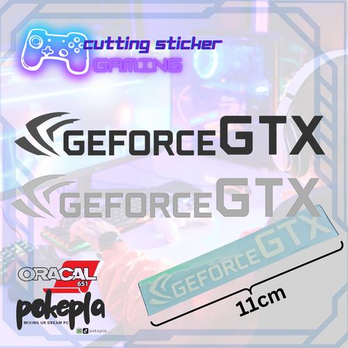 Jual cutting sticker geforce GTX backplate temper casing - Putih - Kota ...