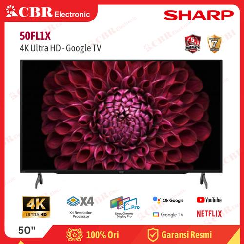 Jual TV SHARP 50 Inch LED 50FL1X (4K UHD-Google TV) - Kota Batam - CBR Elektronik Batam | Tokopedia