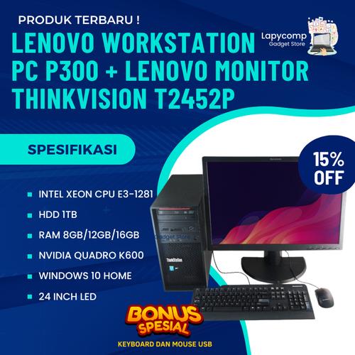 Jual KOMPUTER PAKET PC LENGKAP MONITOR LENOVO WORKSTATION P300 + LENOVO ...
