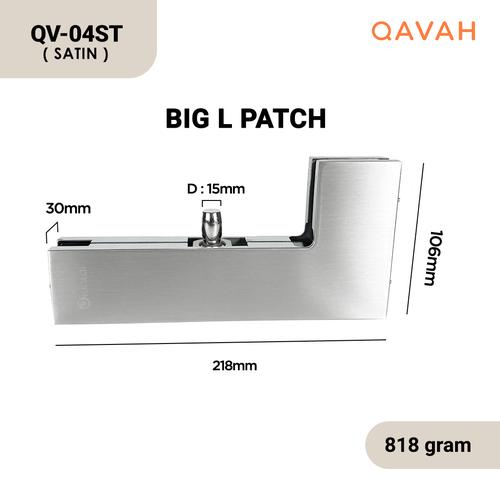 Promo Big L Patch Fitting - Penjepit Engsel Pintu Kaca Atas L Panel ...