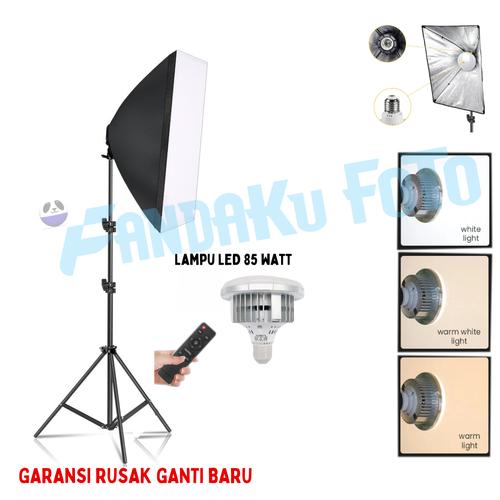 Jual softbox 50x70 cm dan light stand - +lampu led 150w - Jakarta Barat - Fandaku foto | Tokopedia