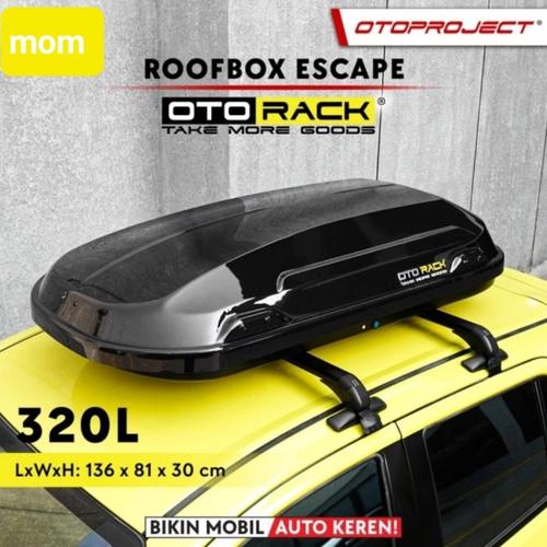 Jual Roof box / Roofbox Otorack Tipe ESCAPE 320L Otoproject - Putih ...
