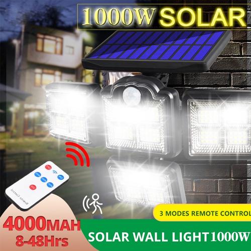 Promo Lampu Sorot LED Lampu Dinding Tenaga Matahari Sensor Gerak Solar Panel - +5M Extention ...
