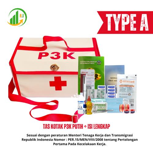 Jual Tas P3K Jinjing Putih / Tas Selempang P3K Putih + Isi Lengkap Type ...