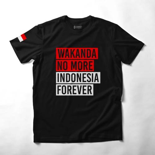 Jual Kaos WAKANDA NO MORE INDONESIA FOREVER plus BENDERA - Navy, S ...