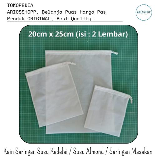 Jual saringan serut Almond / susu kedelai / kopi / tahu isi 2lembar ...
