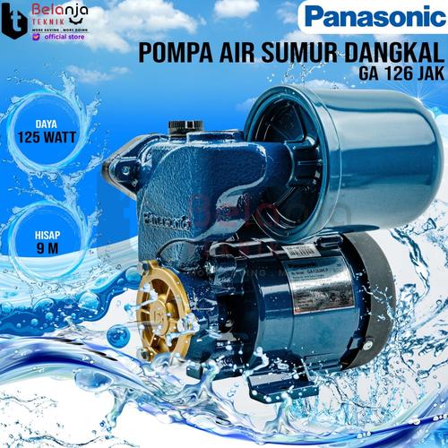 Jual Panasonic Pompa Air Sumur Dangkal GA 126 JAK WaterPump 9Meter ...