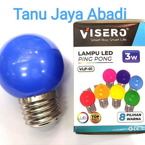 Jual Lampu LED warna Biru (Blue) 3watt Fiting E27 - Kota Tangerang ...