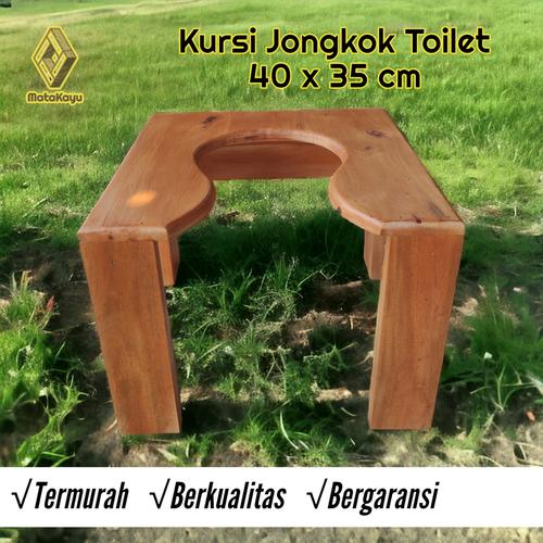 Jual Kursi toilet wc closet duduk portable kayu kursi BAB lansia 40x35 ...