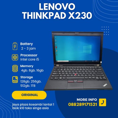 Jual LAPTOP LENOVO THINKPAD X230 CORE I5 GEN 3 RAM 8GB SSD 256GB - 4gb hdd 500gb - Kota Bandung ...