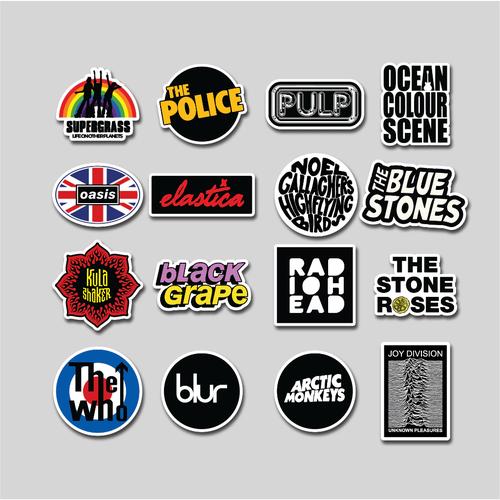 Jual Stiker Laptop Britpop Band Sticker Pack Sticker Vynil - Kota ...