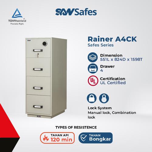 Promo Lemari Arsip Kantor Tahan Api Filling Cabinet SAN RAINER A4CK ...