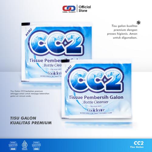 Jual Tisu Galon Merek Cool Clean CC2 100 pcs Pembersih Galon Air Isi ...
