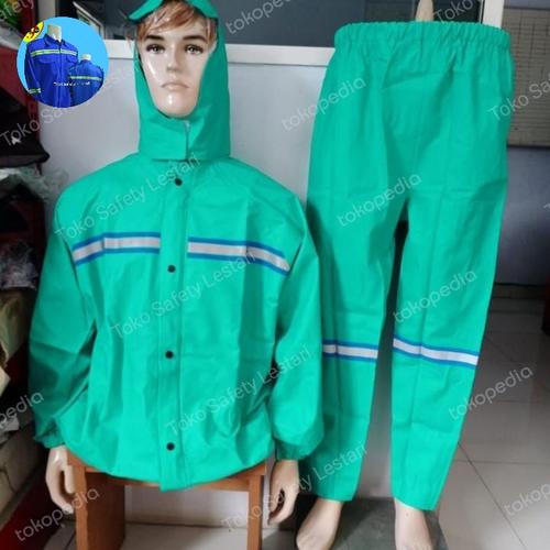 Jual JAS HUJAN / RAINCOAT BAHAN PVC DESAIN BARU WARNA HIJAU TOSCA ...