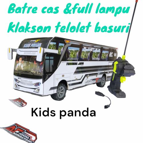 Jual mainan remote control bus telolet basuri full lampu - kids panda ...
