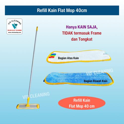 Jual Refill Kain Flat Mop / Kain Alat Pel Lantai 40cm - Jakarta Barat ...