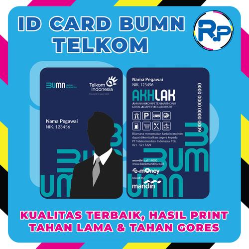 Jual ID CARD BUMN TELKOM TERBARU MENGGUNAKAN KARTU EMONEY BANK MANDIRI ...