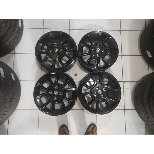 Jual velg mobil std orginal oem suzuki ignis ring 15 4x100 black - Kota ...