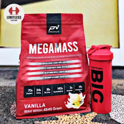 Jual Provus MEGA MASS Megamass Gainer 10 lbs 10lb Lean Gain BPOM Halal ...