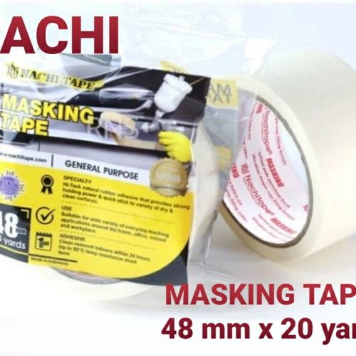 Jual NACHI/ Masking Tape/ Lakban Kertas Nachi Uk. 48 mm x 20 yard ...