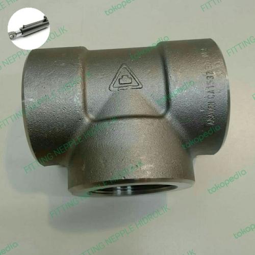 Jual TEE SHOCK HIDROLIK 2 INCH BESI CLASS 3000/HIGH PRESSURE TEE ...