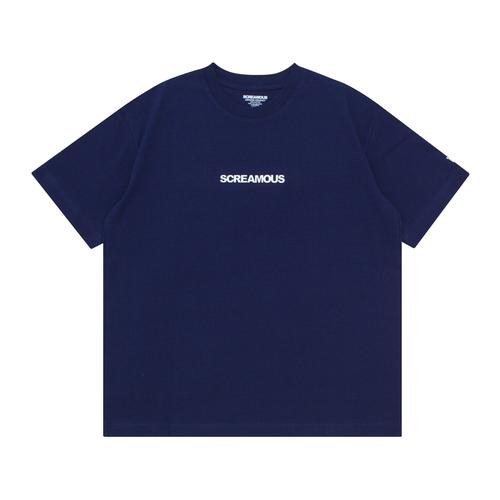 Promo Screamous Kaos OVERSIZED LEGEND TINY WHITE NAVY BLUE - NAVY BLUE ...