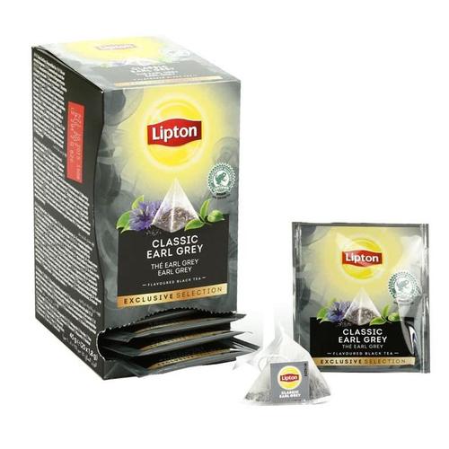 Jual Lipton Exclusive Classic Earl Grey Flavored Black Tea Sachet Teh ...