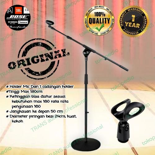 Jual microphone stand kaki bulat body besi original pro sound system ...