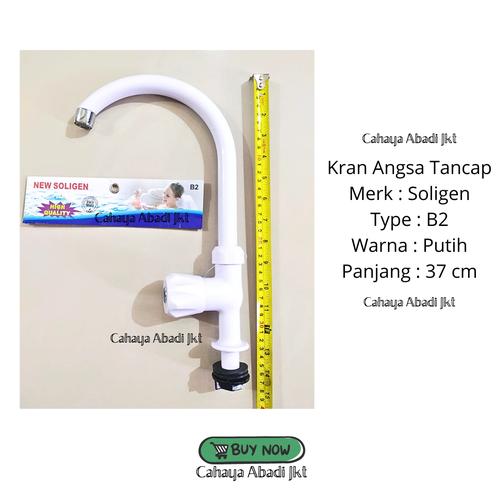 Jual Kran Angsa PVC Tancap Soligen B2 / Keran Angsa PVC Putih Soligen ...