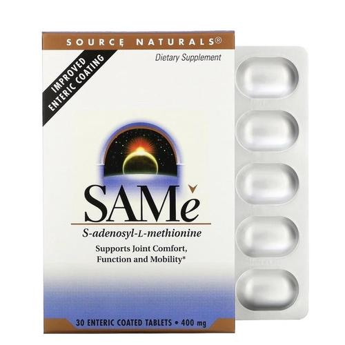 Jual Source Naturals SAMe 400 mg 30 Enteric Coated Tablets - Jakarta ...